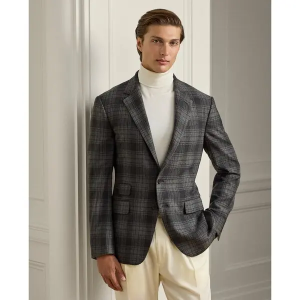 Ralph Lauren Kent Handmade Plaid Sport Coat