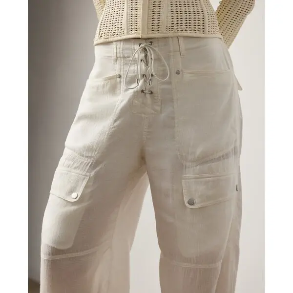 Ralph Lauren Briella Ripstop Cargo Pant - Cream