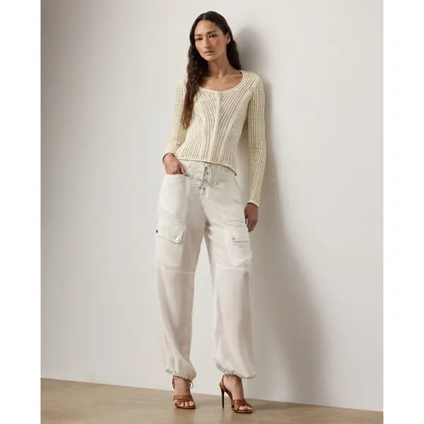 Ralph Lauren Briella Ripstop Cargo Pant - Cream