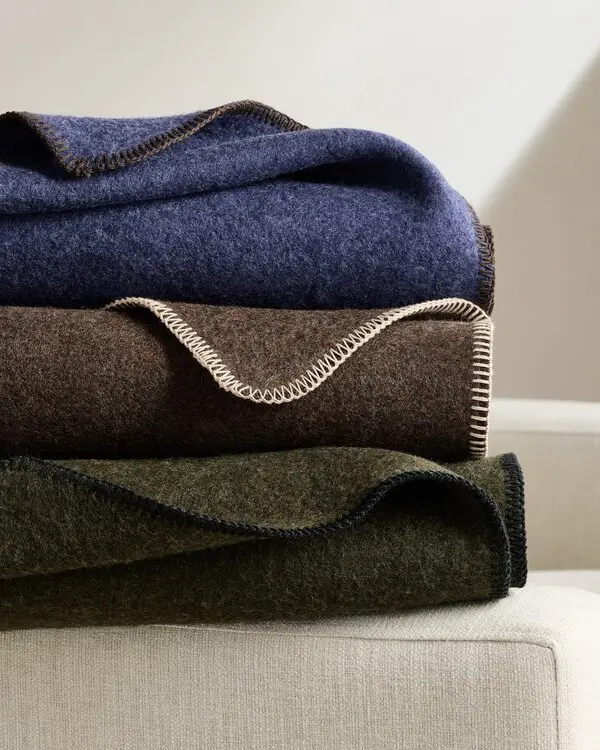 Quince Wool Whipstitch Throw