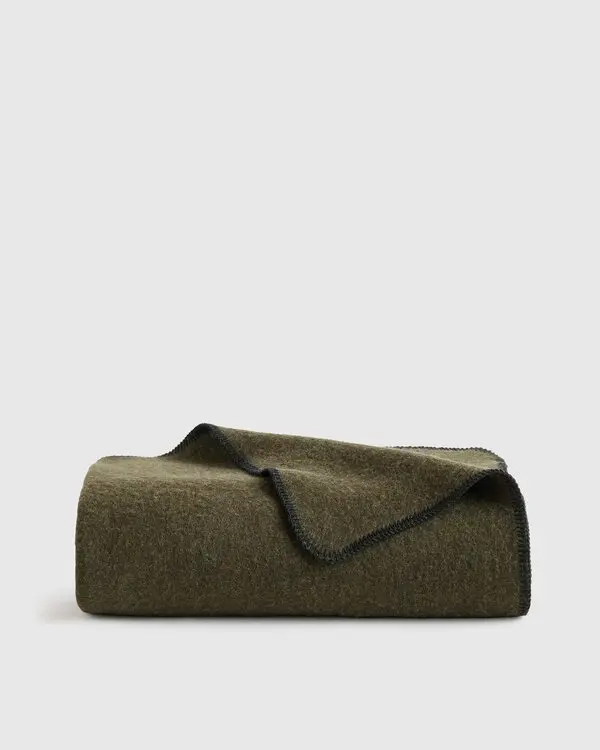 Quince Wool Whipstitch Throw