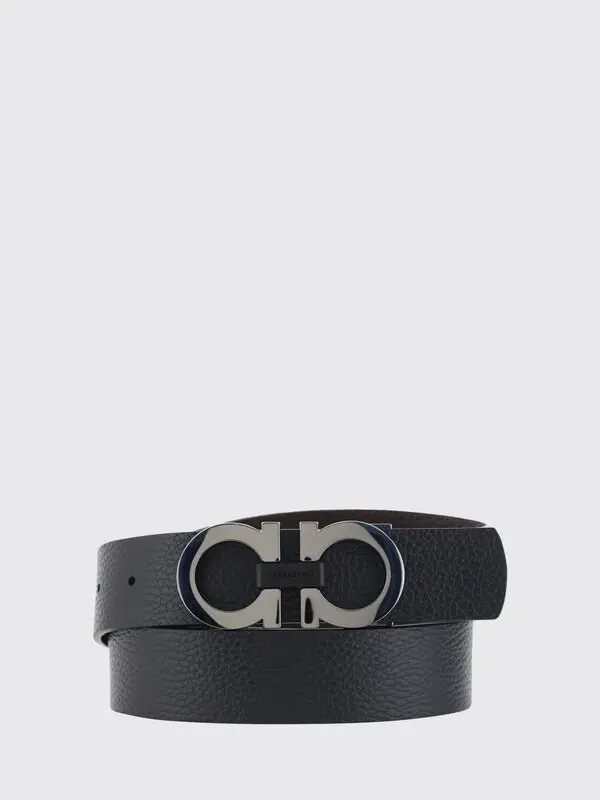 FERRAGAMO Gancini Buckle Belt - Black