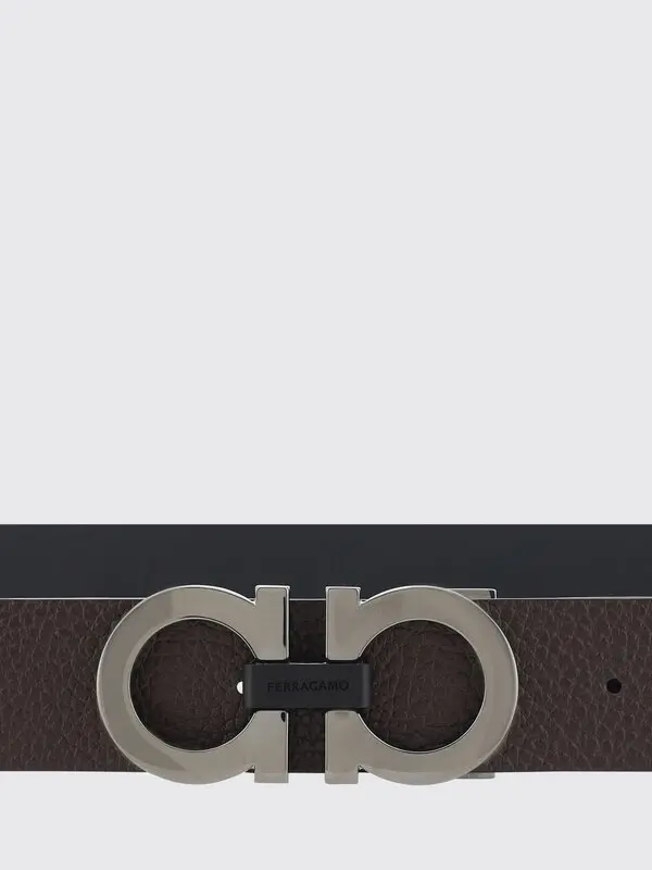 FERRAGAMO Gancini Buckle Belt - Black