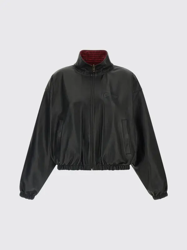 Balenciaga Lambskin Bomber Jacket - Black