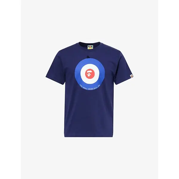 A BATHING APE Target Printed Cotton T-shirt