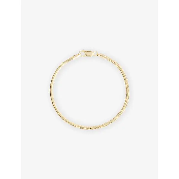 LISA GOZLAN 14ct -plated Sterling-silver Snake Chain Bracelet - Gold