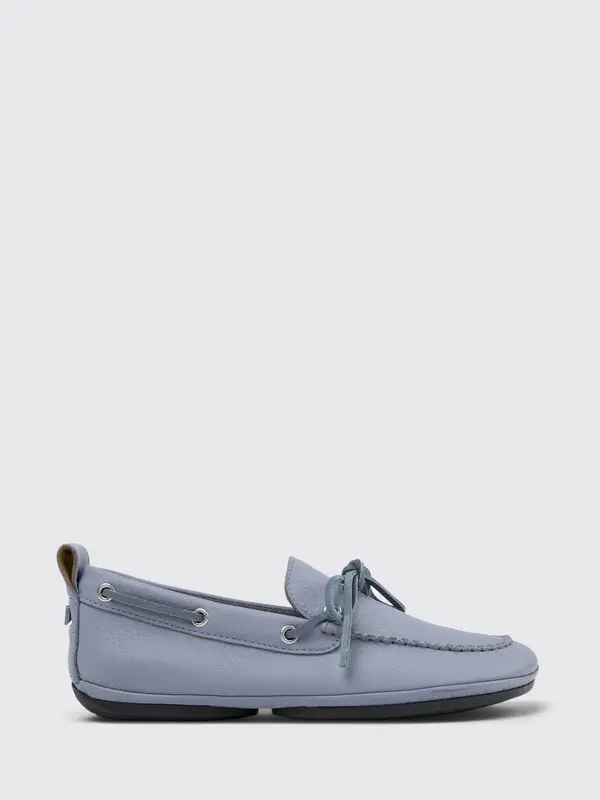 Camper Right Nina Leather Boat Loafers - Blue