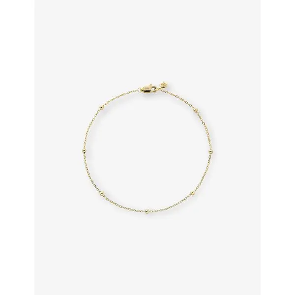 Monica Vinader Beaded Chain Bracelet - Gold