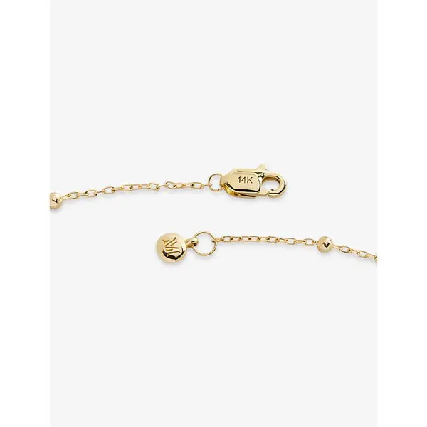 Monica Vinader Beaded Chain Bracelet - Gold