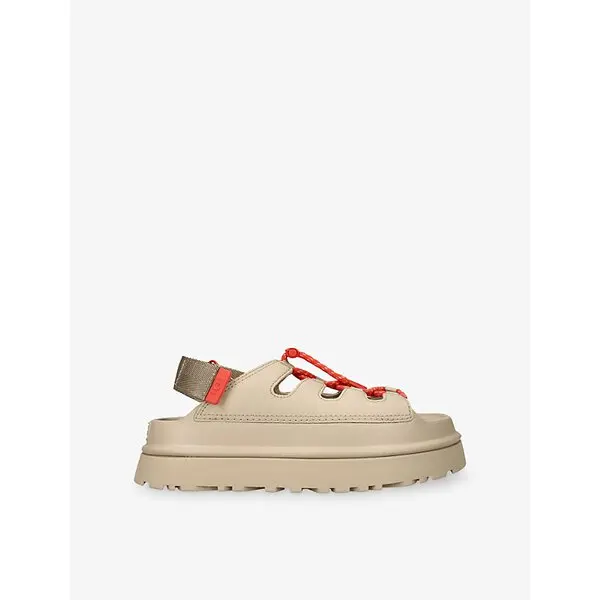 UGG Goldenglow Toggle Coated-leather Sandals - Beige