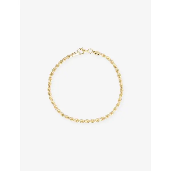 LISA GOZLAN Mini Rope 14ct -plated Sterling Silver Bracelet - Gold