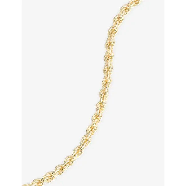 LISA GOZLAN Mini Rope 14ct -plated Sterling Silver Bracelet