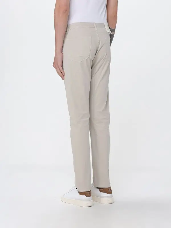 BROOKSFIELD Tailored Cotton Trousers - Beige