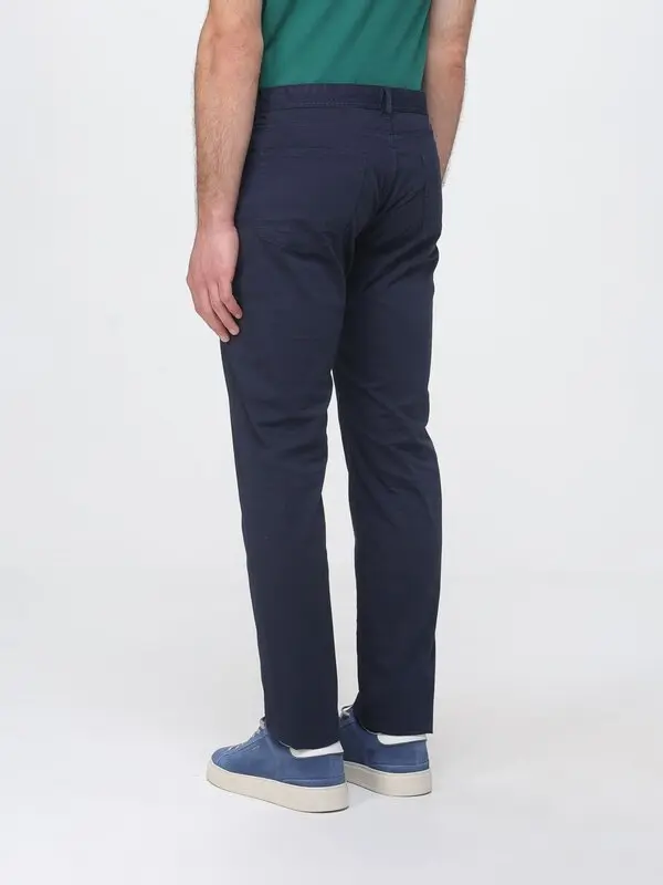 BROOKSFIELD Tailored Cotton Trousers - Navy