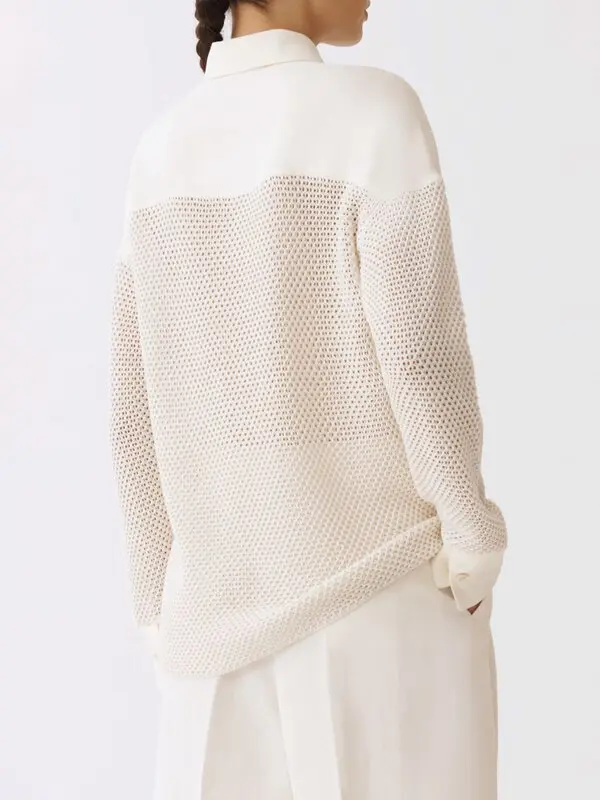 Fabiana Filippi Perforated Cotton Blend Shirt
