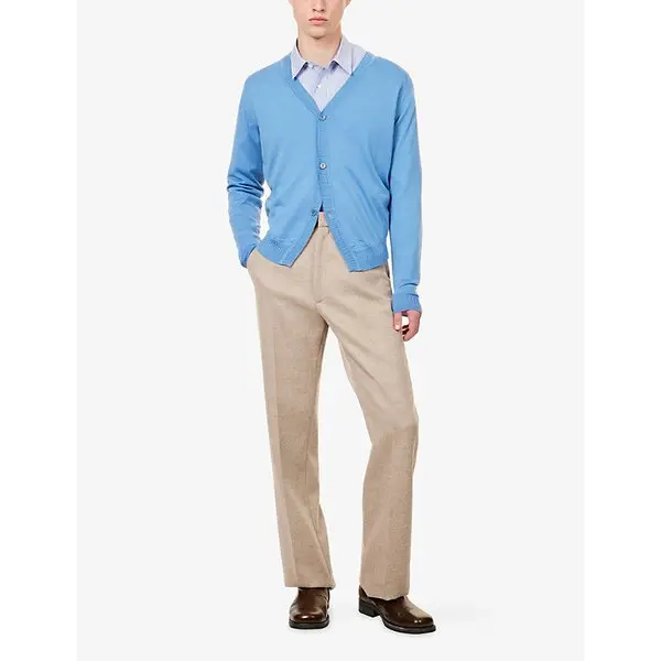John Smedley X Bill Nighy Merino Wool Cardigan