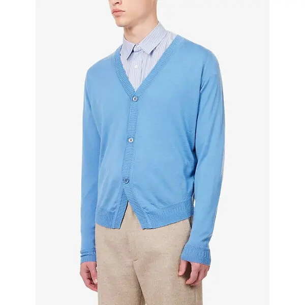 John Smedley X Bill Nighy Merino Wool Cardigan
