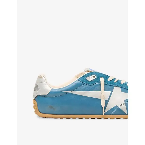 GOLDEN GOOSE Marathon Speed 50962 Leather Trainers - Blue Other
