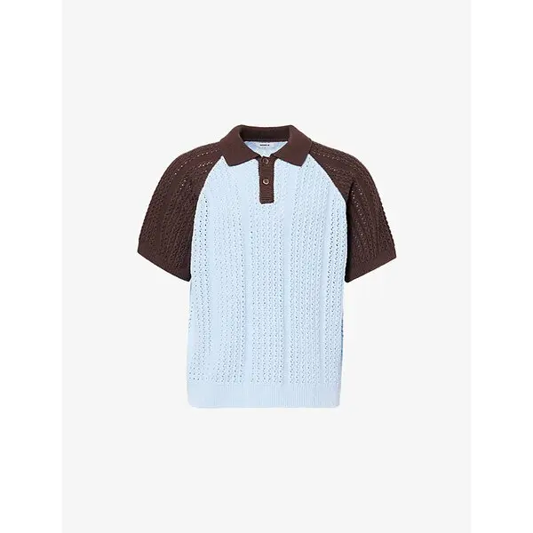 Obey Abel Short-sleeve Knitted Polo Top