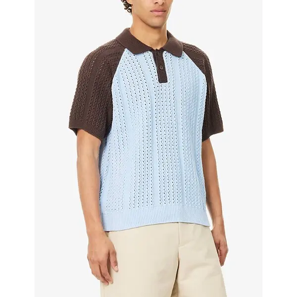 Obey Abel Short-sleeve Knitted Polo Top