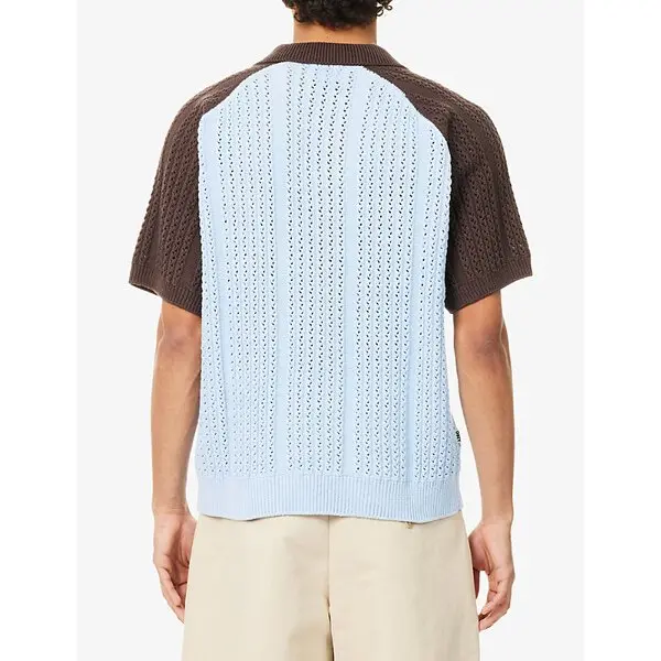 Obey Abel Short-sleeve Knitted Polo Top