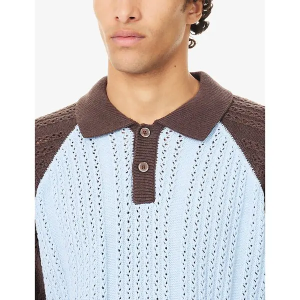 Obey Abel Short-sleeve Knitted Polo Top