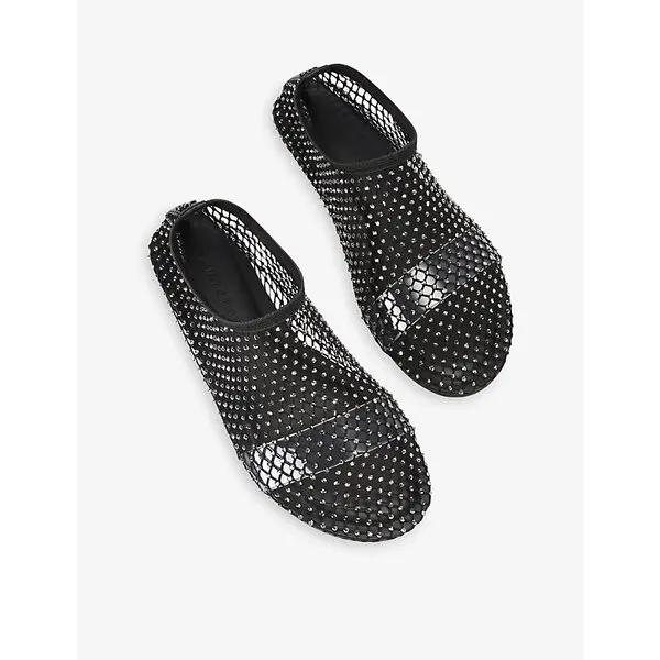 Kurt Geiger Marve Mesh Flats - Black