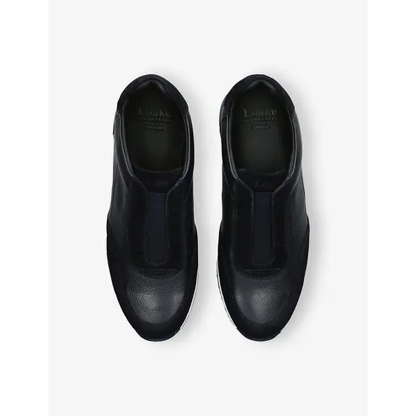 LOAKE Leather And Suede Trainers - Navy