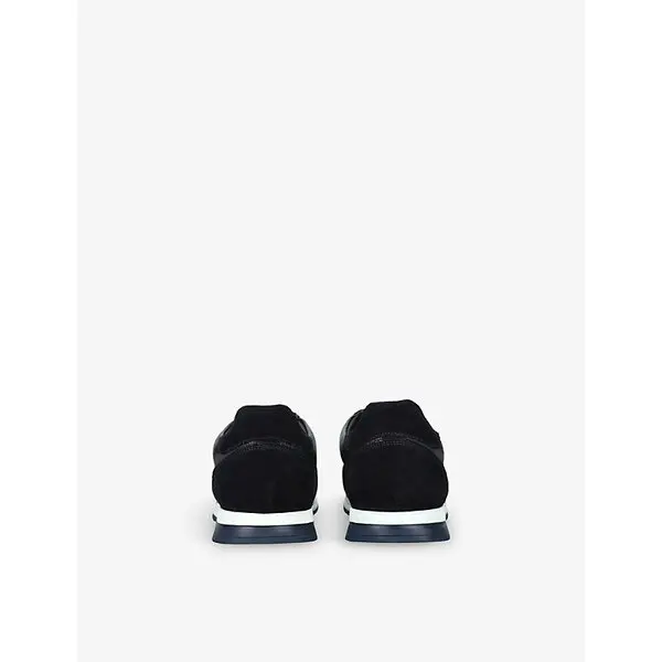 LOAKE Leather And Suede Trainers - Navy