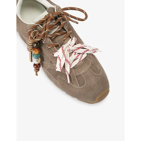 Steve Madden Aziel Charm Suede Trainers
