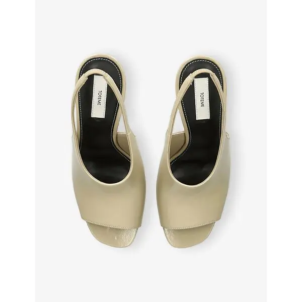 TOTEME Contour 85 Slingback Leather Heeled Pumps