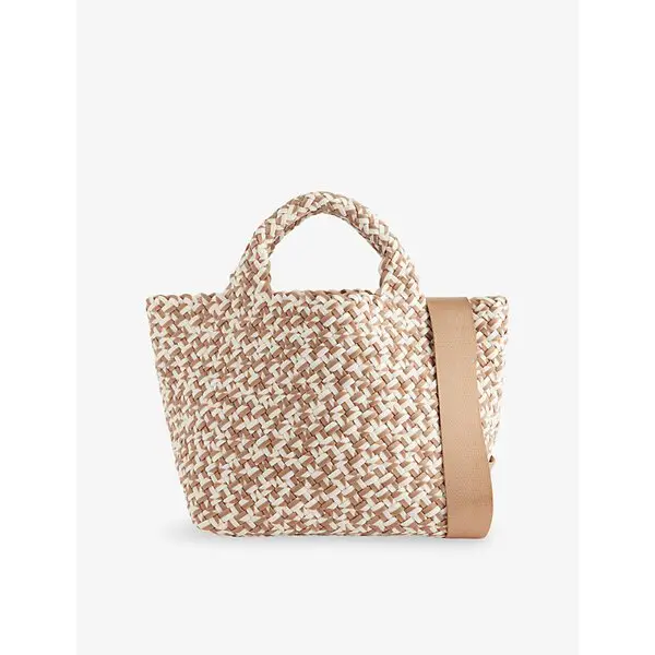 NAGHEDI St Barths Small Woven Shoulder Bag