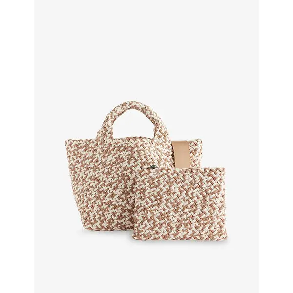 NAGHEDI St Barths Small Woven Shoulder Bag