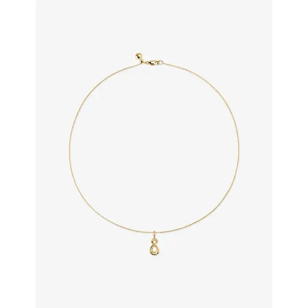 Monica Vinader Infinity 18ct Yellow Vermeil Pendant Necklace - Gold