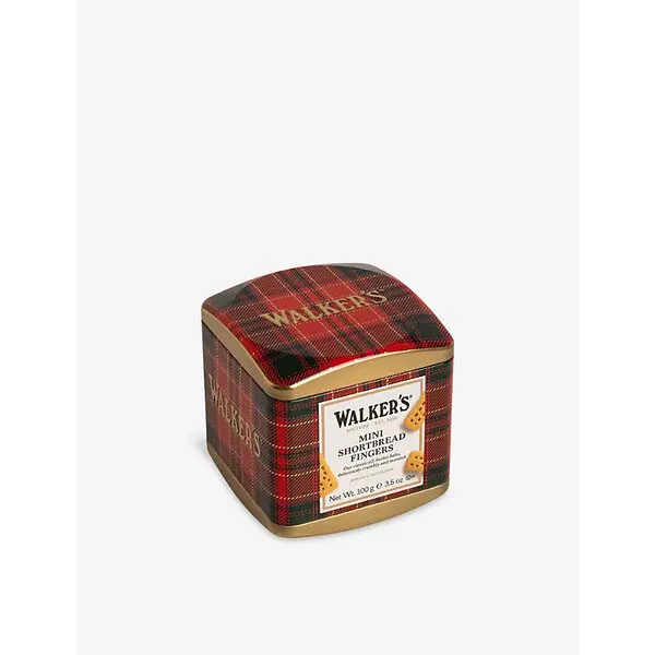 WALKERS Tartan Tin Mini Shortbread Fingers 100g - One-color