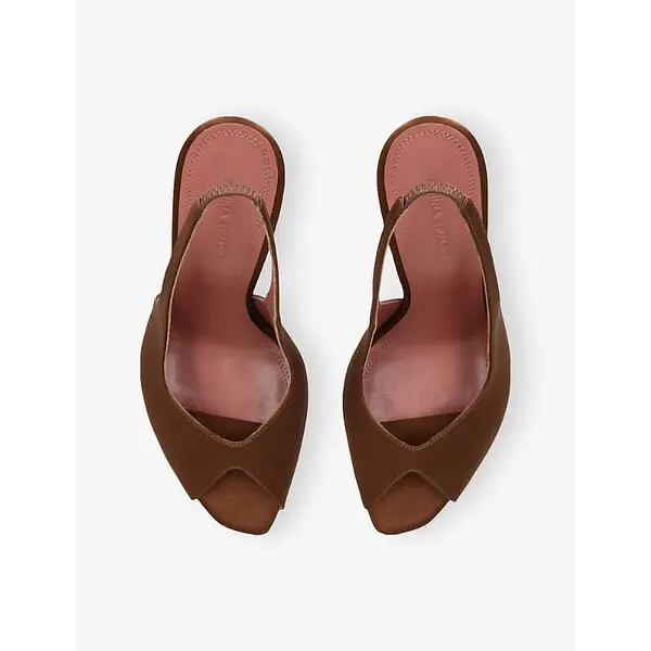 Amina Muaddi Kristina 105 Slingback Heels