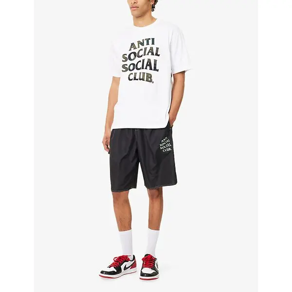 ANTI SOCIAL SOCIAL CLUB Logo-embroidered Swim Shorts