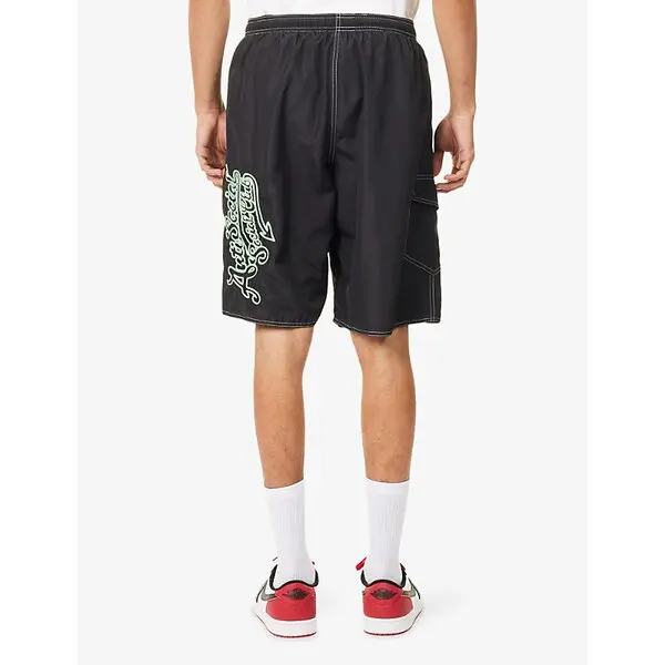 ANTI SOCIAL SOCIAL CLUB Logo-embroidered Swim Shorts