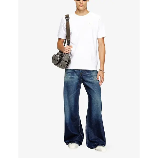 DIESEL® T-adjust-microdiv Cotton-jersey T-shirt - 100