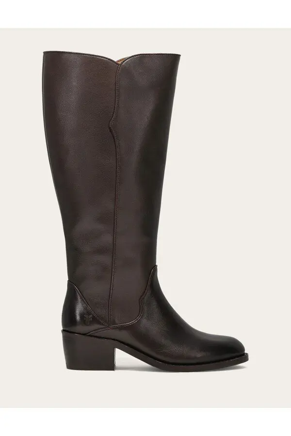 THE FRYE COMPANY Carson 2 Piping Tall Wide Calf Boots - Brown