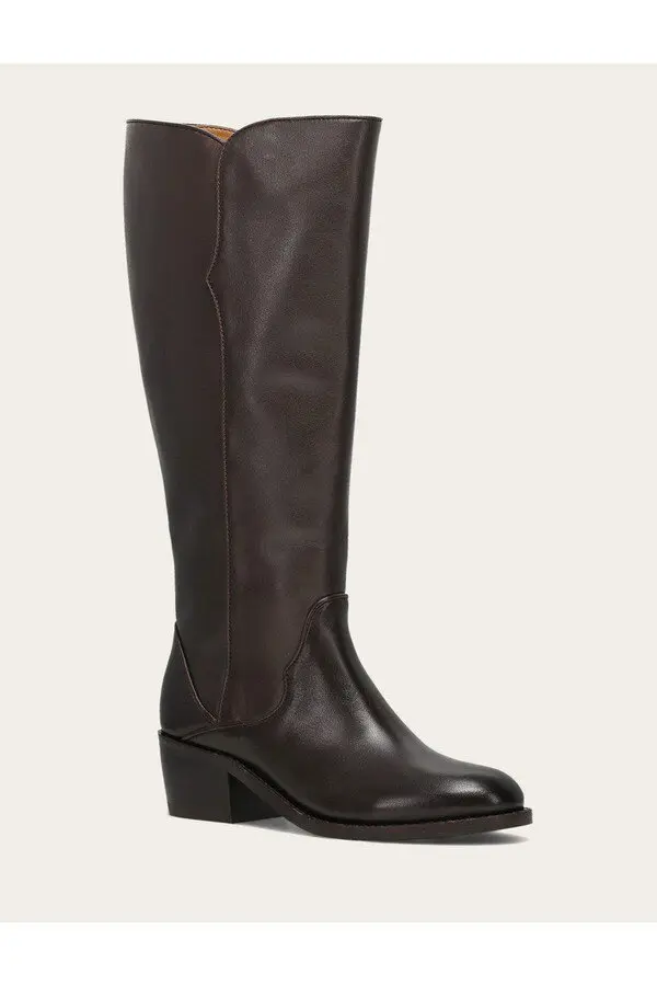 THE FRYE COMPANY Carson 2 Piping Tall Wide Calf Boots - Brown