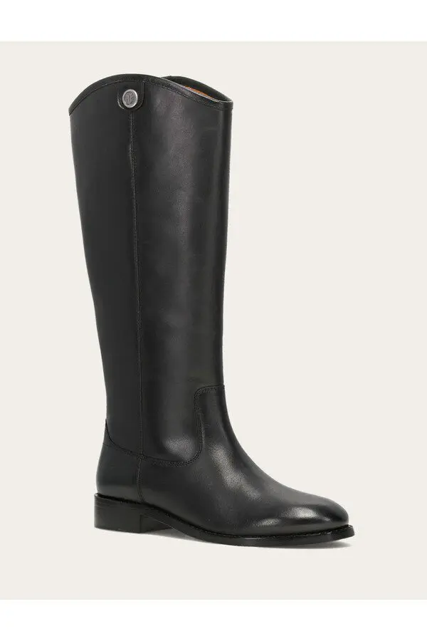 THE FRYE COMPANY Melissa Button Wide Calf Boots - Black