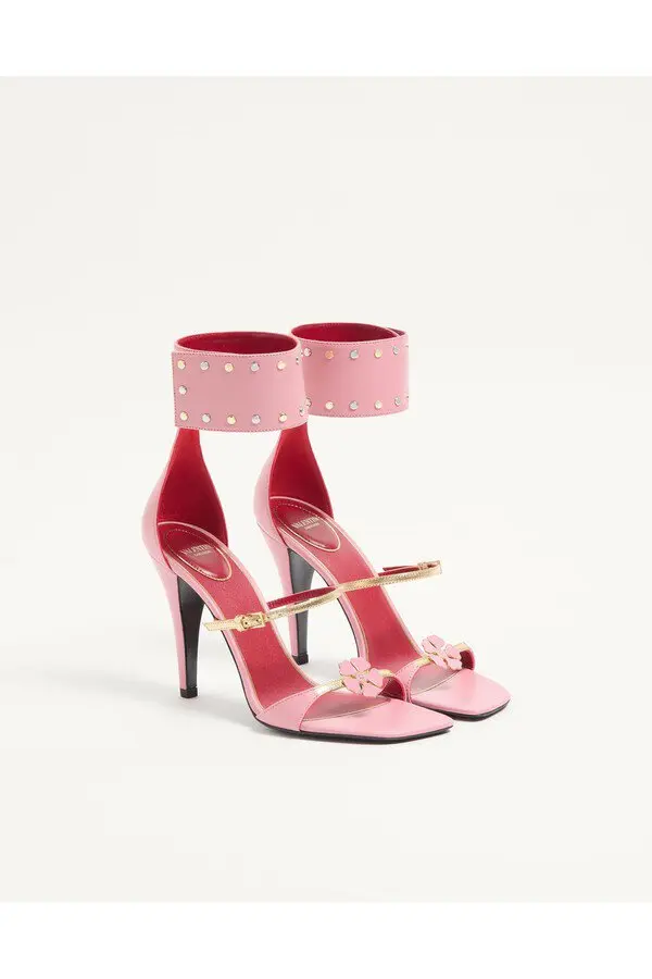 Valentino Garavani Cuffie Kidskin Sandals - Pink