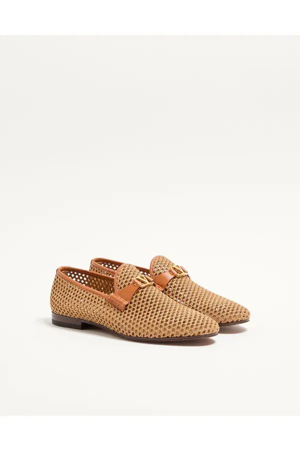 Valentino Garavani Wolfe Raffia Loafer