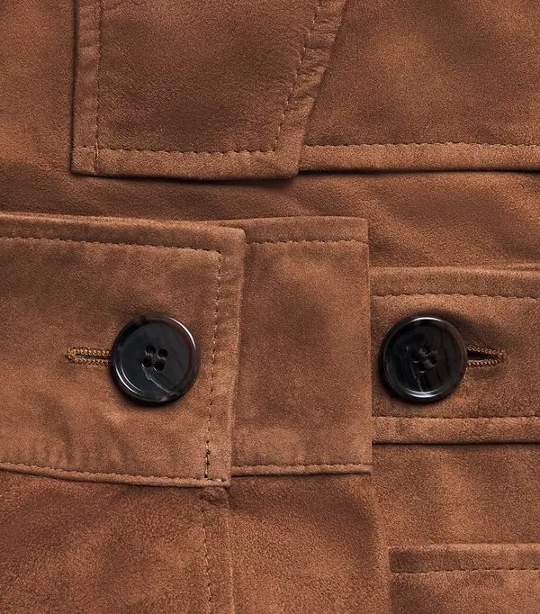 ARMA Lamb Suede Kaylee Shacket - Grey