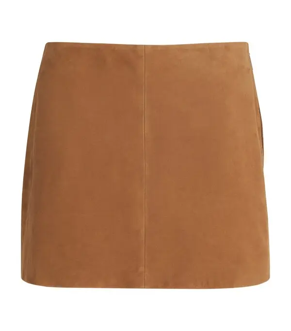 ARMA Lamb Suede Mini Skirt - Beige