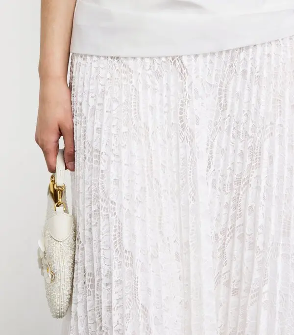 Simkhai Lace-trim Annalise Midi Dress - Ivory