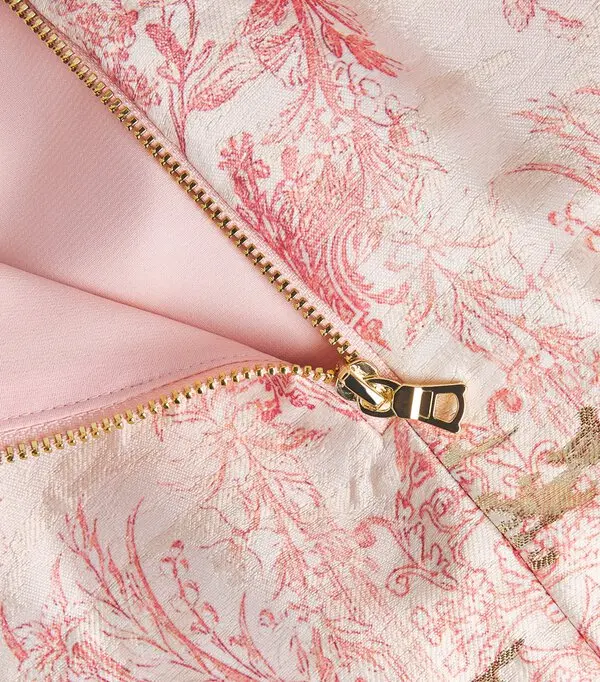 Alice + Olivia Satin Ella Mini Skirt - Pink