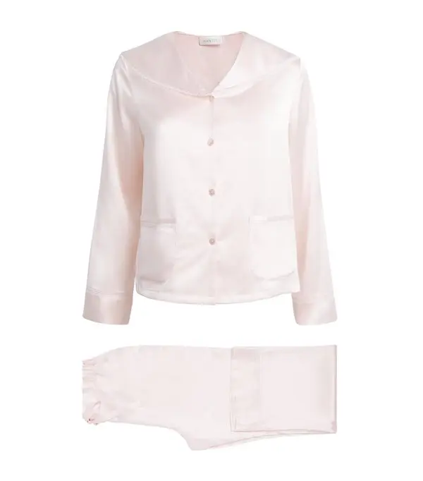 MANITO Mulberry Silk Effie Pyjamas - Pink