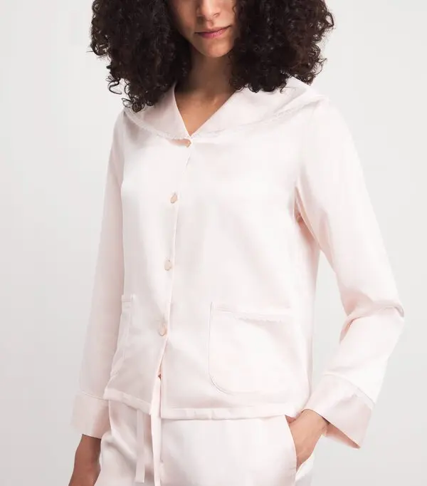 MANITO Mulberry Silk Effie Pyjamas - Pink